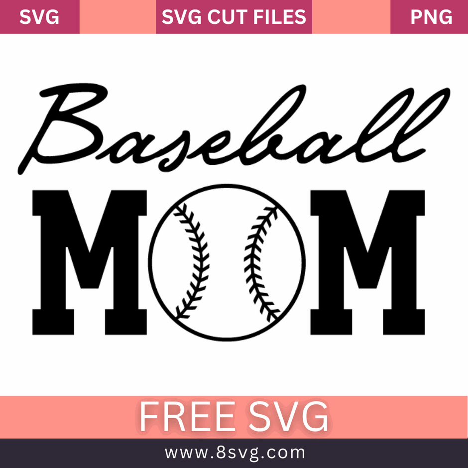 Free Baseball SVG - Cut Files for Cricut | 8SVG – 8SVG