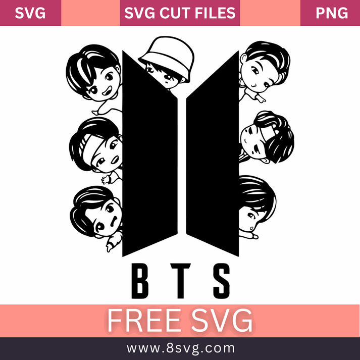 BTS SVG Free Cut File for Cricut Download – RNOSA LTD | 8SVG
