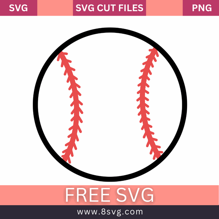 Free Baseball SVG - Cut Files for Cricut | 8SVG – 8SVG