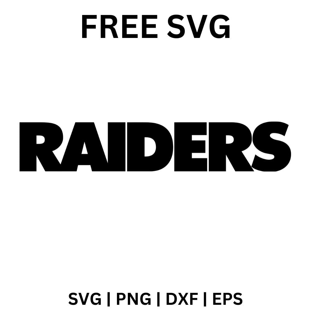 Bold Raiders Text Logo SVG Free Cut File for Cricut & Silhouette – 8SVG