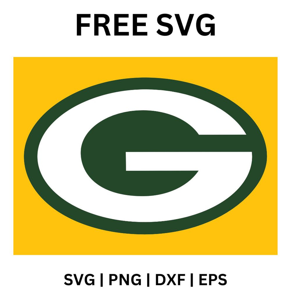 Green Bay Packers Oval G SVG Free | Iconic NFL Logo Design for Cricut ...
