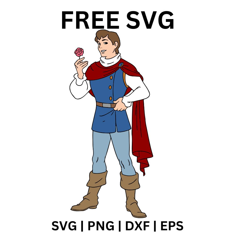 Prince Charming SVG Free | Handsome Hero Clipart for Cricut & Silhouet ...