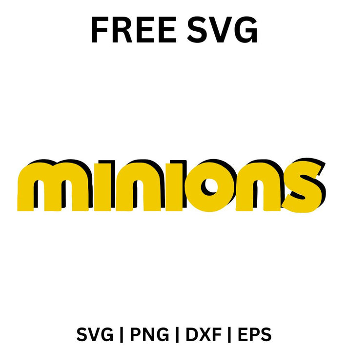 Minions Logo SVG Free | Official Yellow Font Design for Cricut & Silho ...