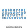 Bluey Alphabet SVG Free Cut File for Cricut & Silhouette – 8SVG