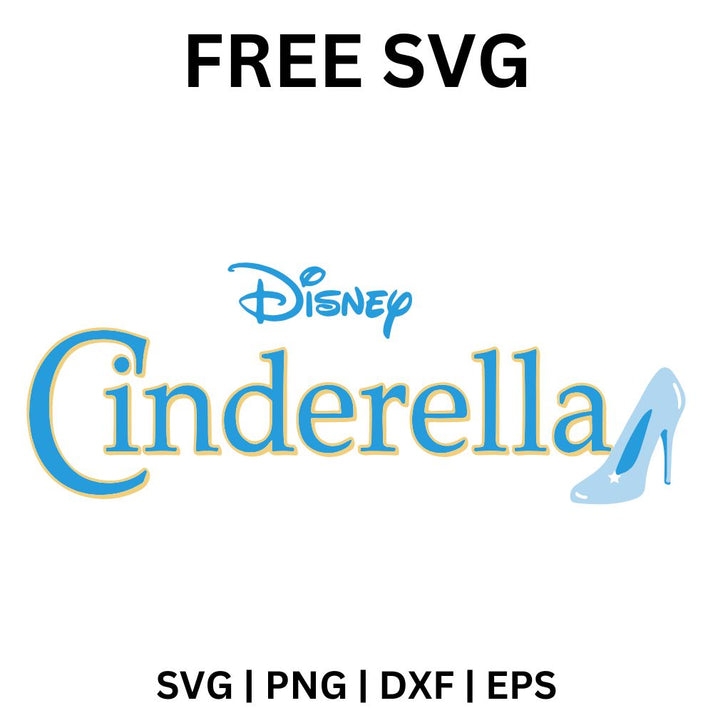 Cinderella Logo SVG Free | Official Disney Typography Clipart for Cric ...