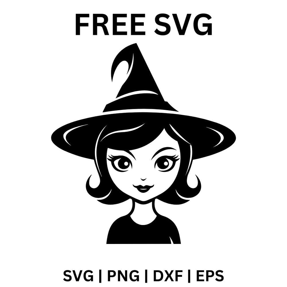 Free Witch SVG - Cut Files for Cricut | 8SVG – 8SVG
