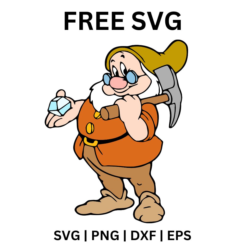 Happy Dwarf SVG Free | Cheerful Character Cut File for Cricut & Silhou ...