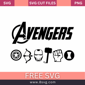 Free Avengers SVG - Cut Files for Cricut | 8SVG – 8SVG
