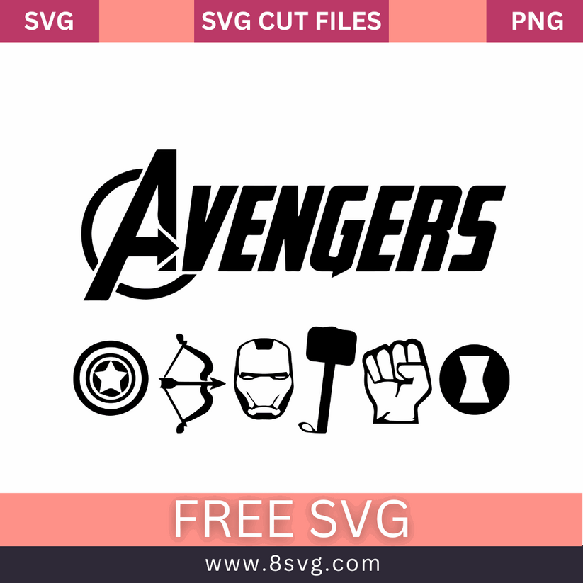 Avengers Svg Free Cut File For Cricut – 8SVG