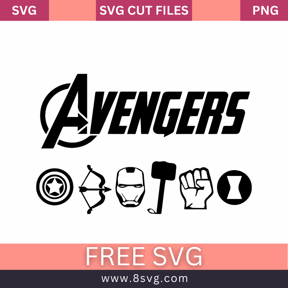 Avengers Svg Free Cut File For Cricut – 8SVG
