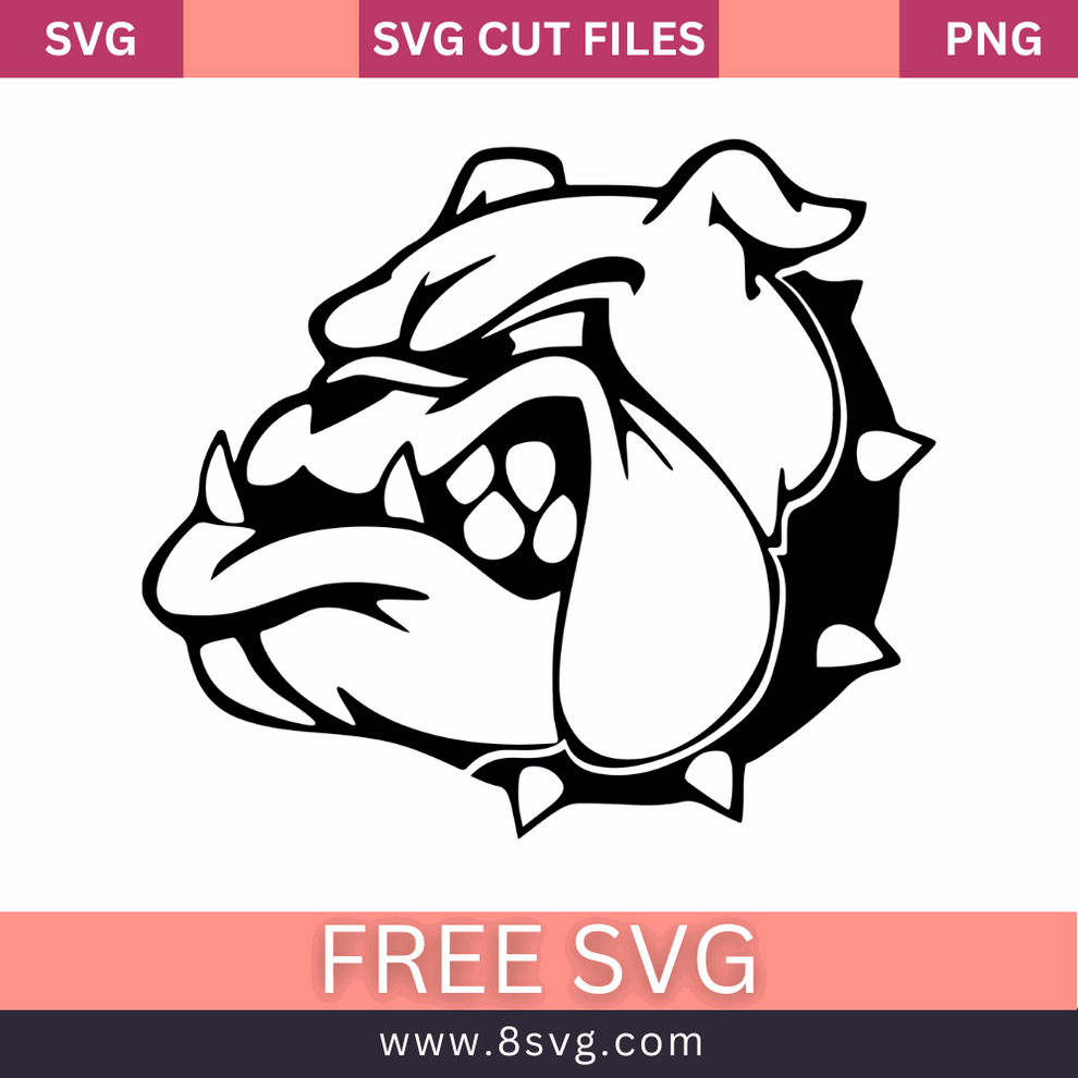 Bulldog Svg Free Cut File for Cricut – 8SVG