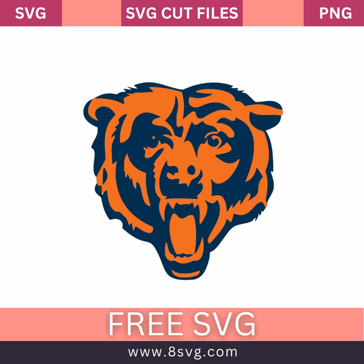 16+ Chicago Bears SVG Free - NFL Cut Files For Cricut – RNOSA LTD | 8SVG