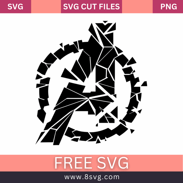 Avenger logo break SVG Free Cut File for Cricut – 8SVG
