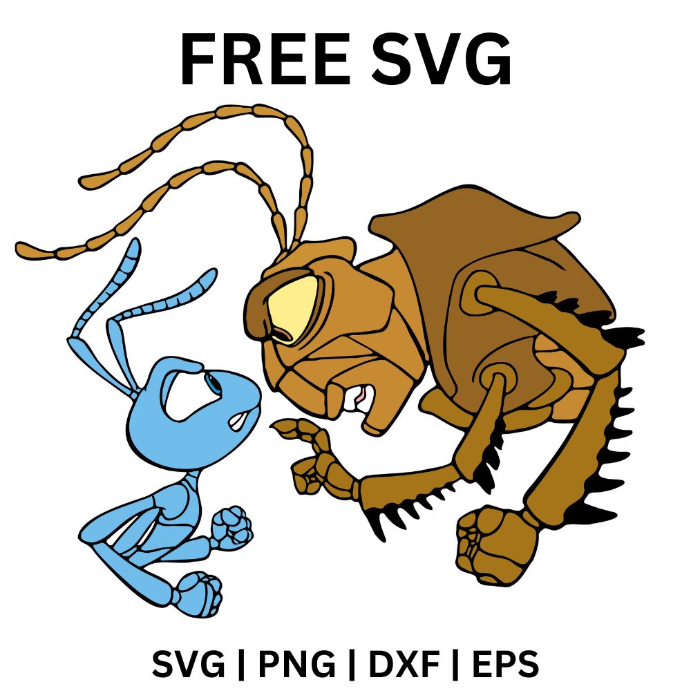 Angry Ant SVG Free | Charging Ant Character Design for Cricut & Silhou ...