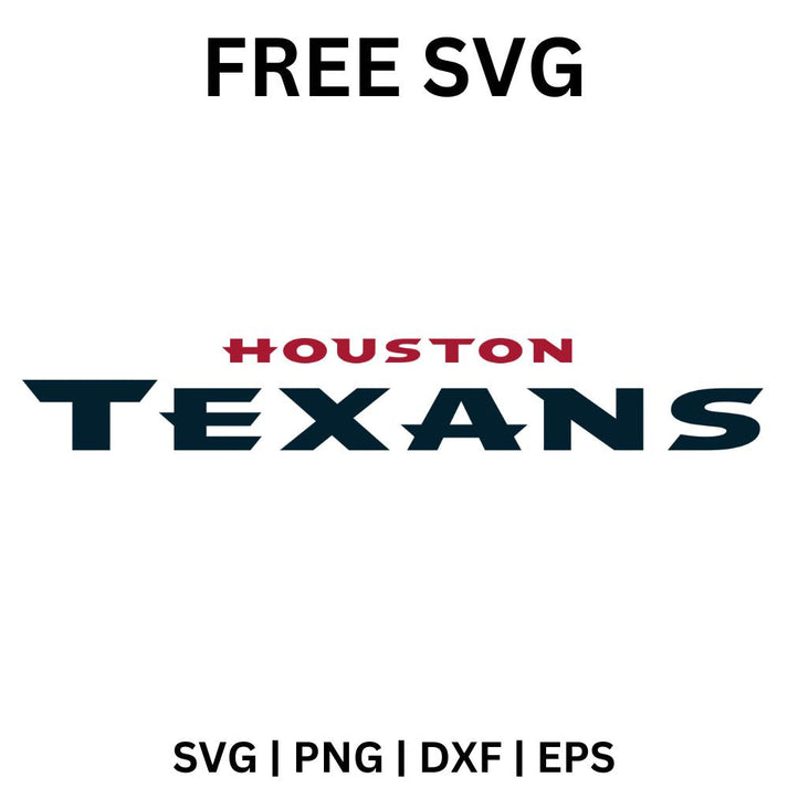 Houston Texans SVG Free | Classic Team Wordmark Logo for Cricut & Silh ...