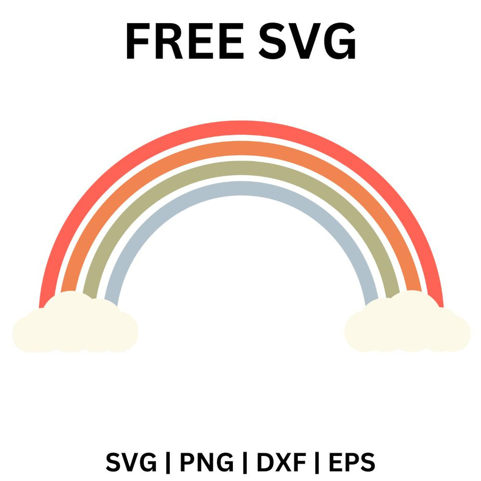 Free Rainbow SVG - Cut Files for Cricut | 8SVG – 8SVG