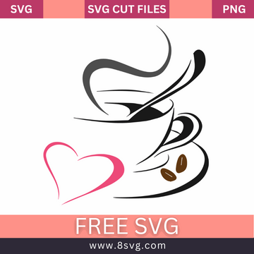 20+ Free Coffee SVG Cut Files for Cricut or Silhouette – RNOSA LTD | 8SVG