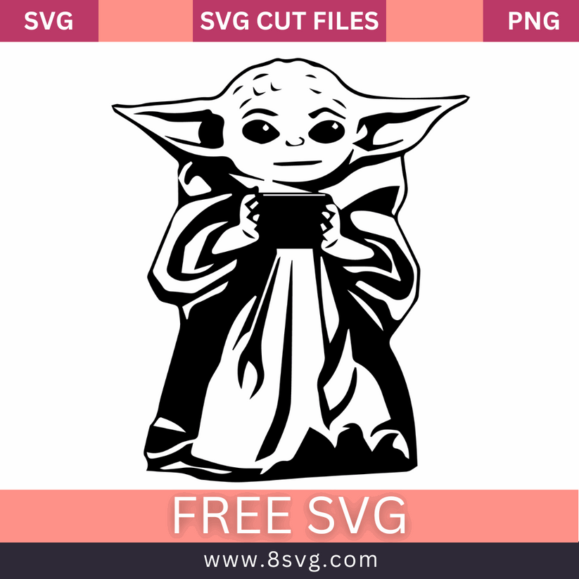 Star Wars Yoda SVG Free Baby Yoda Silhouette Download – RNOSA LTD | 8SVG
