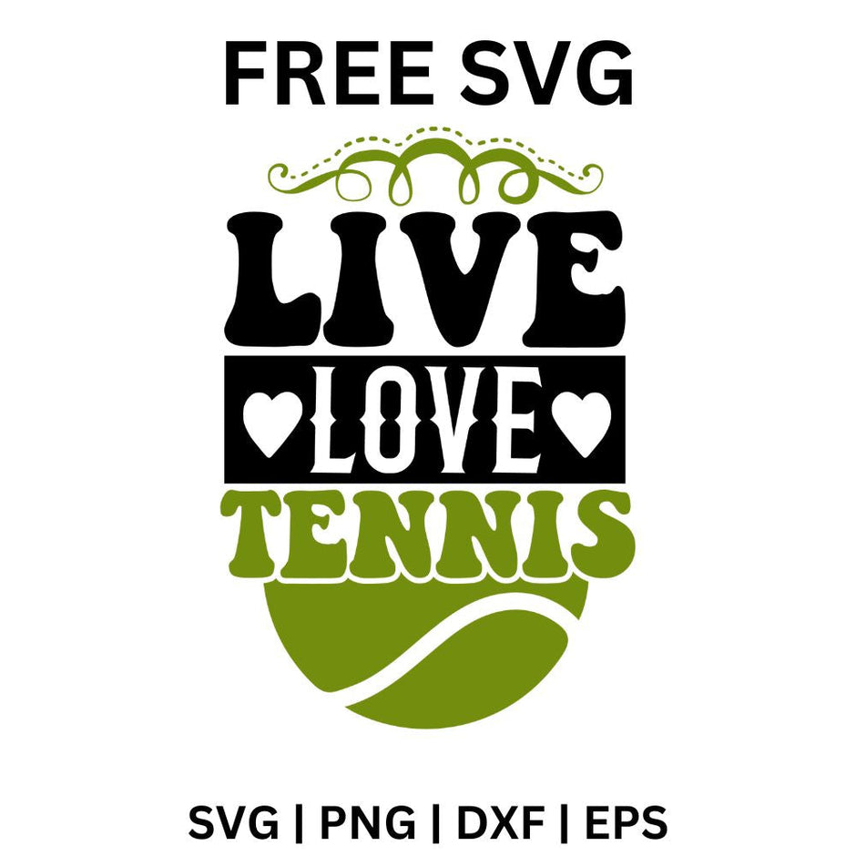 Free Tennis SVG - Cut Files for Cricut | 8SVG – 8SVG