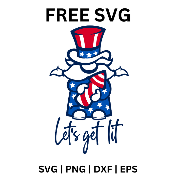 Uncle Sam Let’s Get Lit SVG Free | Funny Patriotic Drinking Design for ...