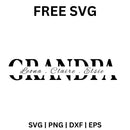 Custom Grandpa SVG Free with Names Monogram Cricut & Silhouette – 8SVG