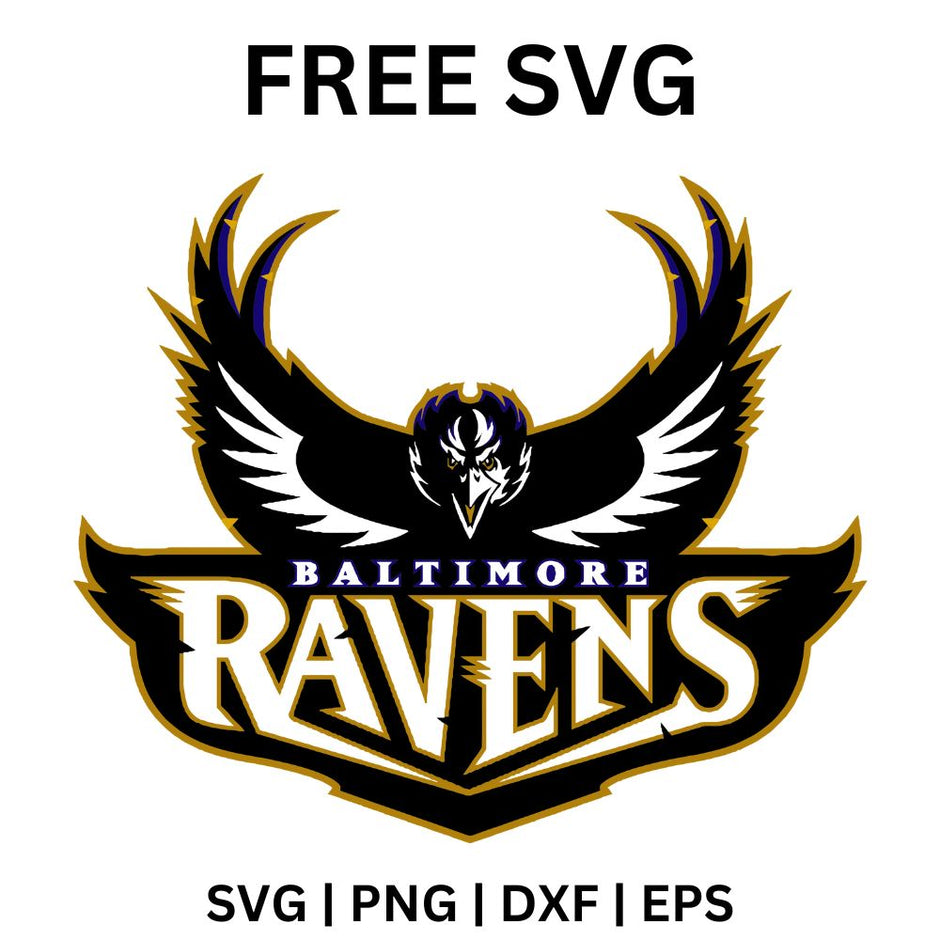 Free Baltimore Ravens SVG - Cut Files for Cricut | 8SVG – 8SVG