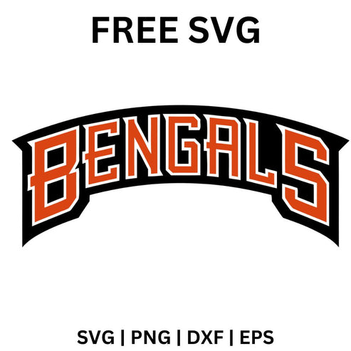 Cincinnati Bengals SVG Free | Stylized Team Wordmark for Cricut & Silh ...