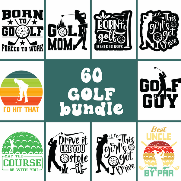 60+ Golf Svg Bundle Cut Files For Cricut – 8SVG