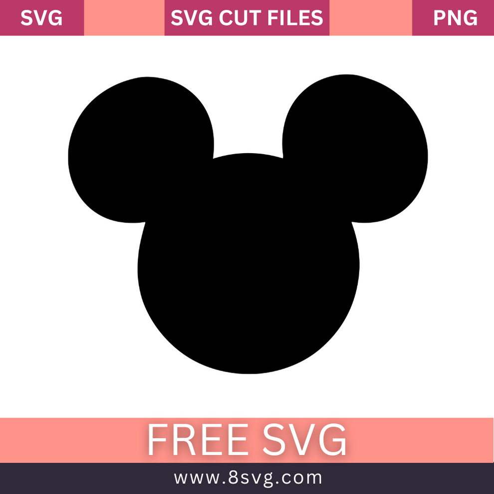 Minnie Mouse Svg Free Cut File For Cricut – 8SVG