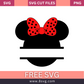 Minnie Mouse Disney Monogram Land Svg Free Cut File – 8SVG