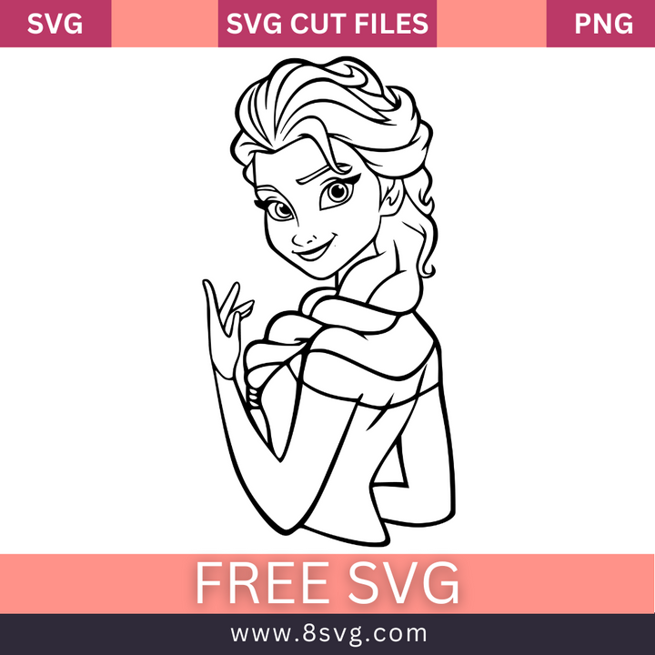 Free Frozen Elsa SVG - Cut Files for Cricut | 8SVG – 8SVG