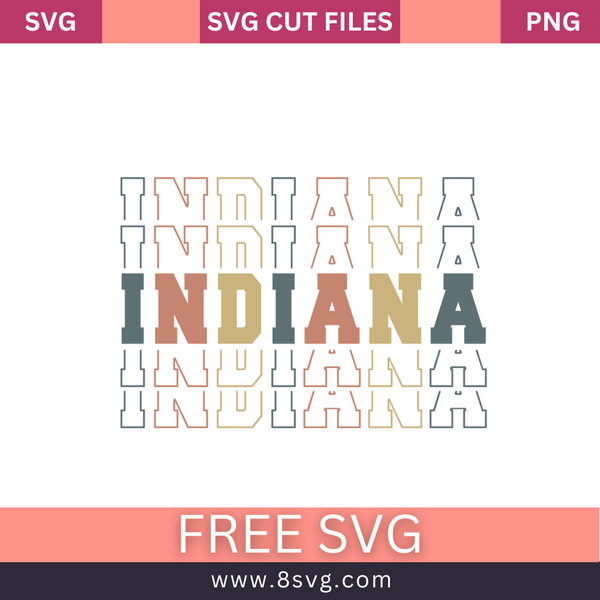 indiana State SVG Free Png Download File For Cricut – RNOSA LTD | 8SVG