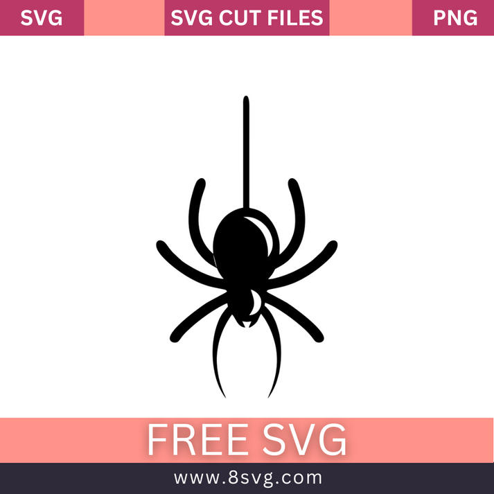 Spider SVG Free Cut File for Cricut – 8SVG