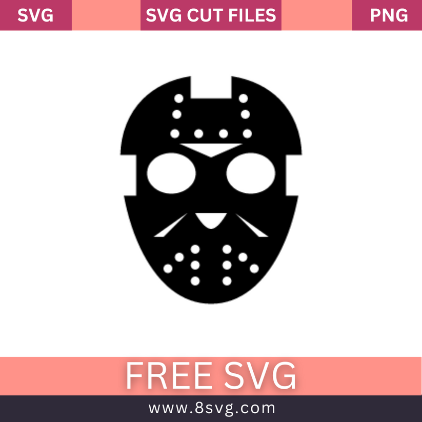 Jason Voorhees Mask SVG Free Cut File for Cricut – RNOSA LTD | 8SVG