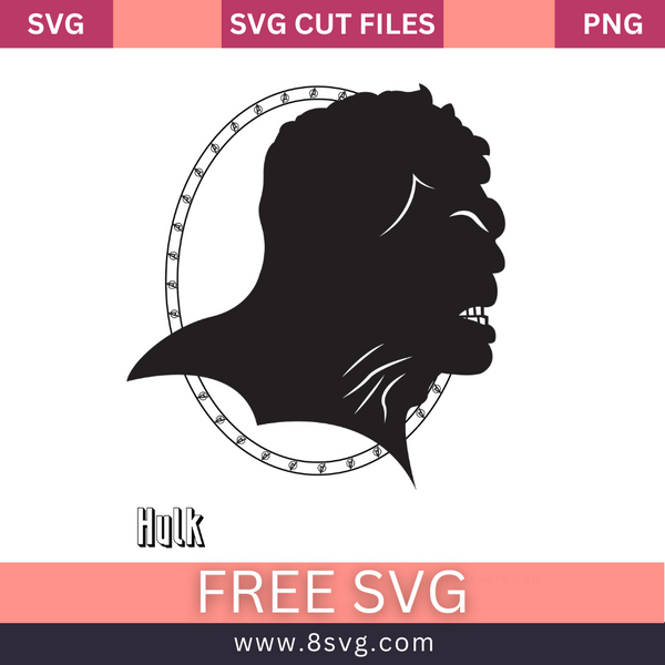 HULK Face SVG Free And Png Download – 8SVG
