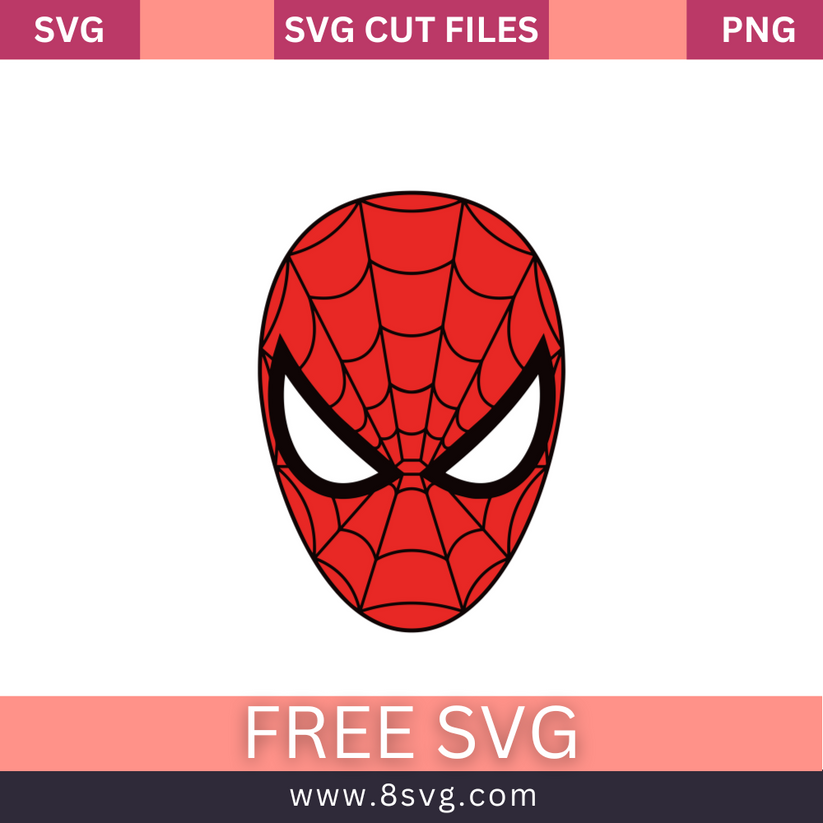 Spiderman SVG Free Cut File for Cricut – RNOSA LTD | 8SVG