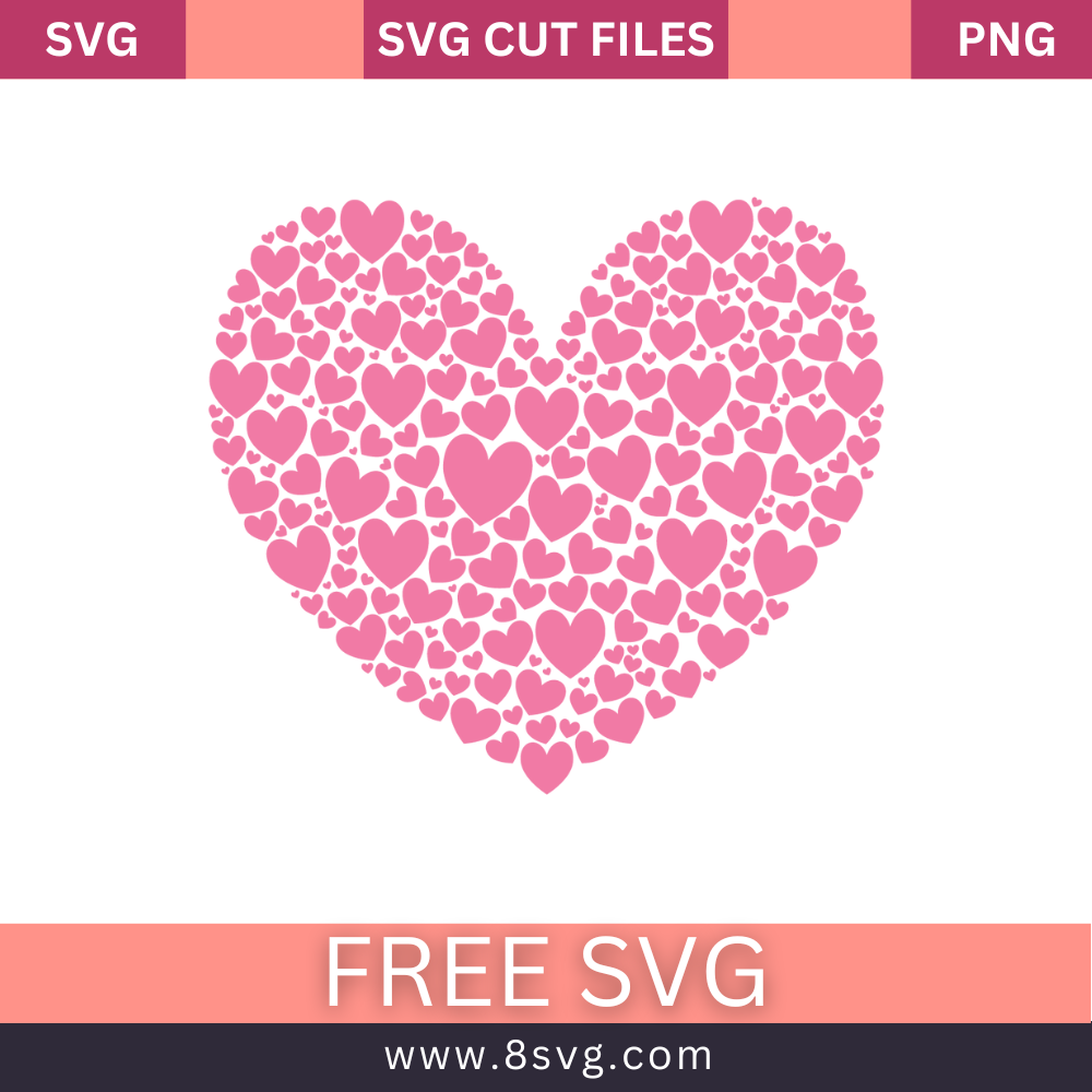 TWCS Heart of Hearts Svg Free Cut File – 8SVG