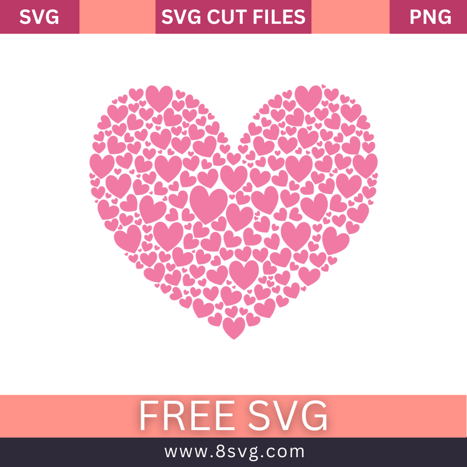 Free Heart SVG - Cut Files for Cricut | 8SVG – 8SVG