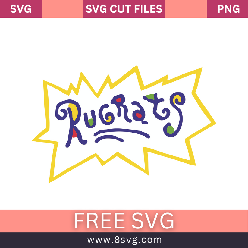 Rugrats Logo SVG Free Cut File for Cricut Download – RNOSA LTD | 8SVG