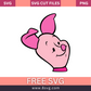 Piglet Layered SVG Free cut file Download – 8SVG