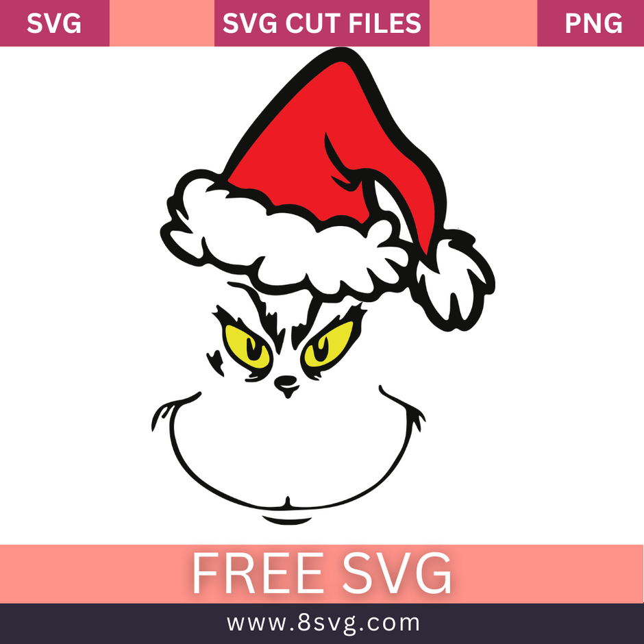 Free Grinch SVG - Cut Files for Cricut | 8SVG – 8SVG