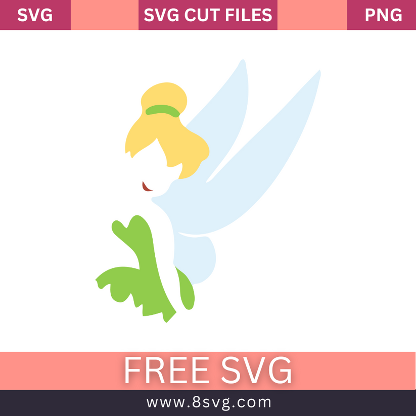 Tinker Bell SVG Free Cut File for Cricut – 8SVG