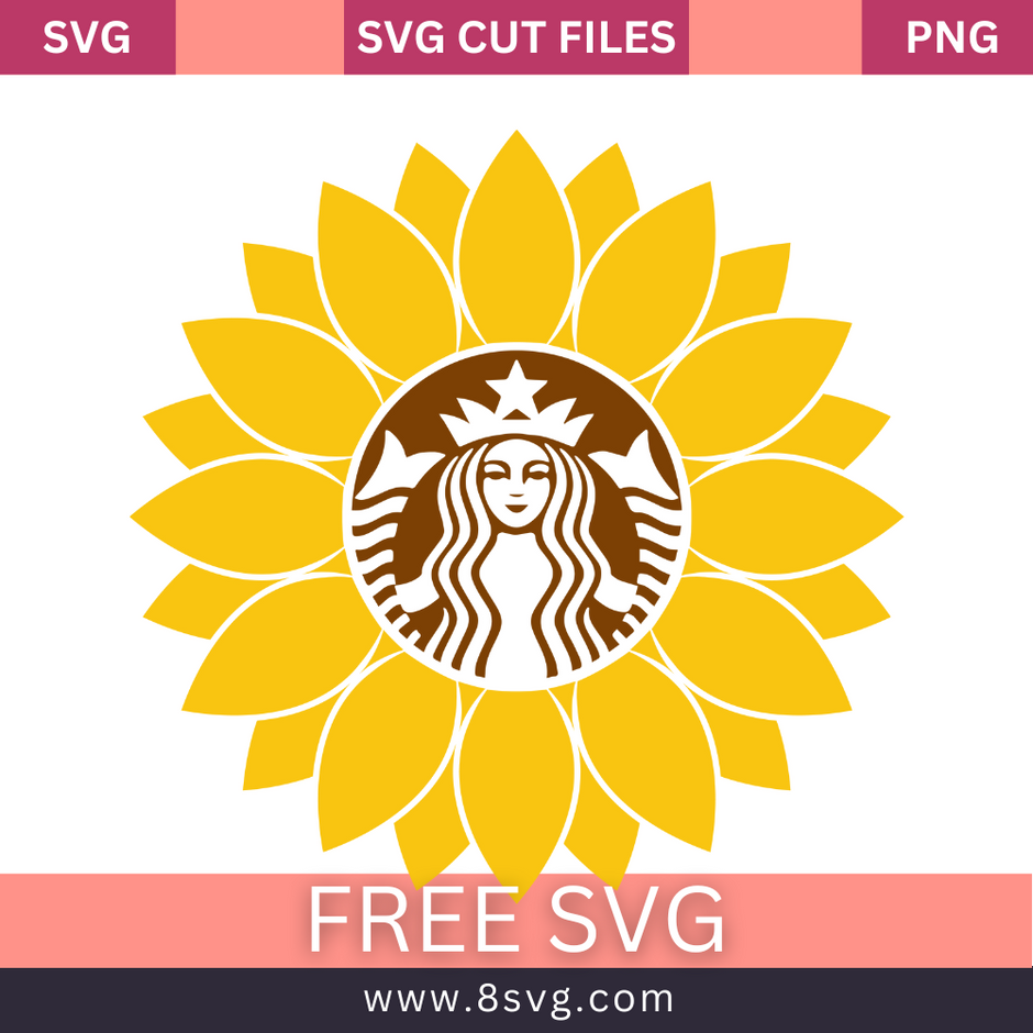 Free Sunflower SVG - Cut Files for Cricut | 8SVG – 8SVG