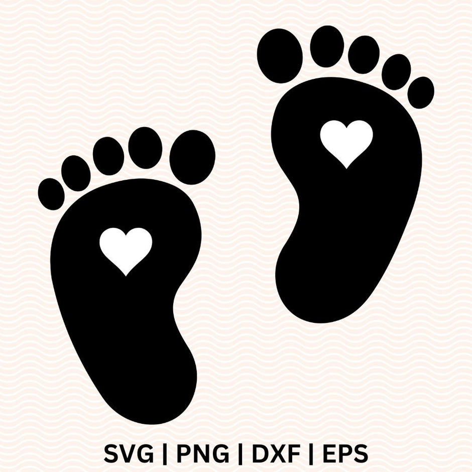 Free Baby feet SVG - Cut Files for Cricut | 8SVG – 8SVG