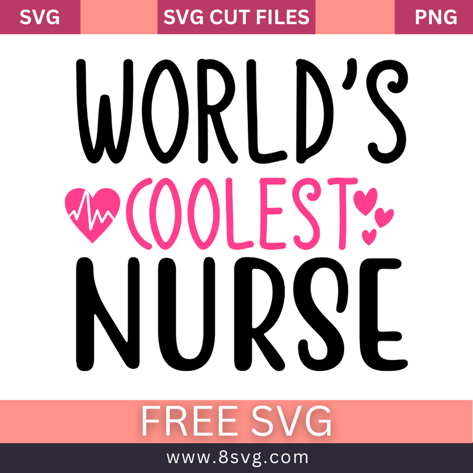 Free Nurse SVG - Cut Files for Cricut | 8SVG – 8SVG