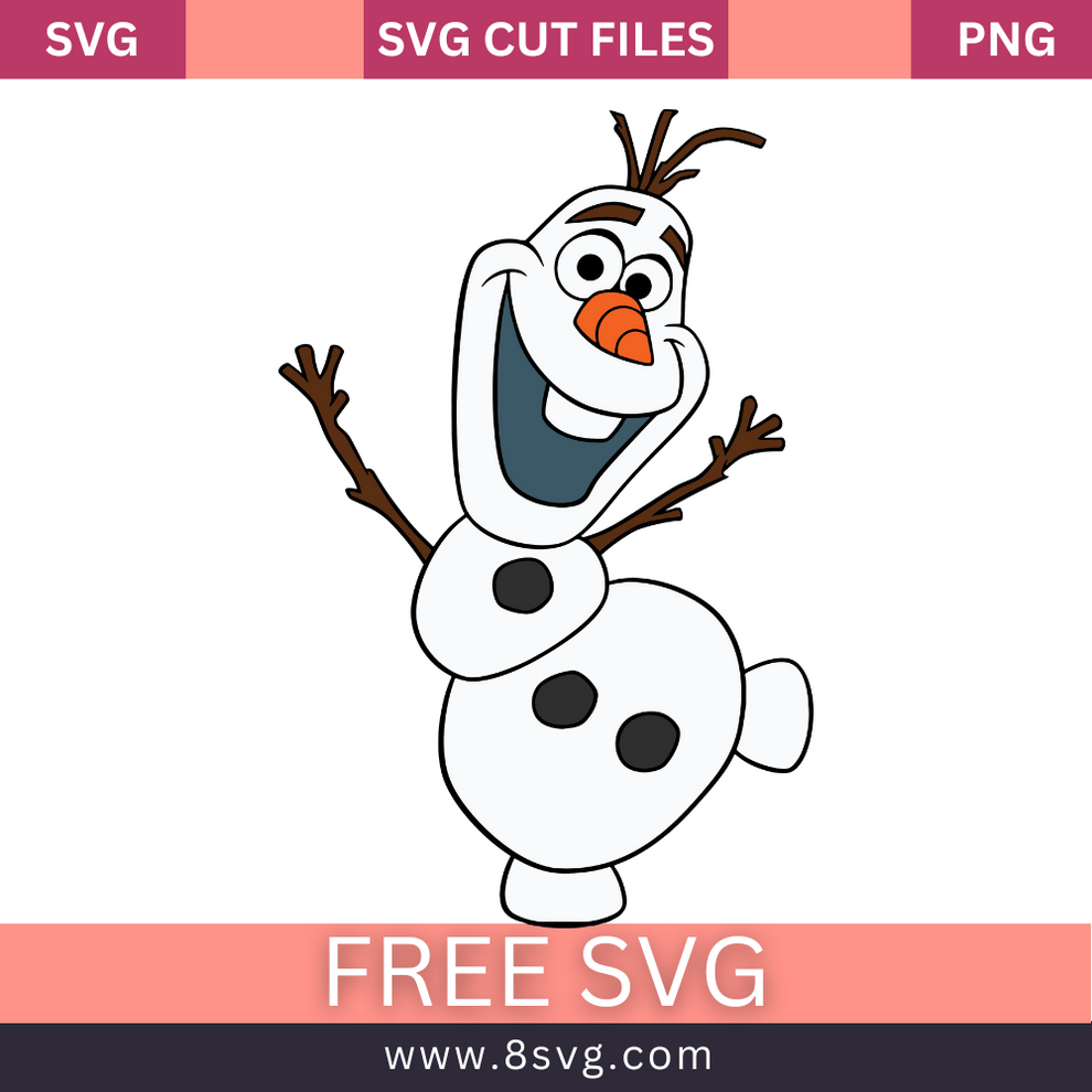 Olaf Svg Free Cut File For Cricut Download – 8SVG