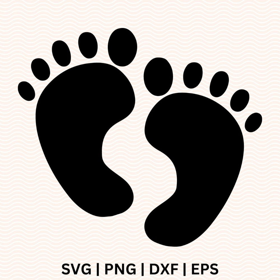 Free Baby feet SVG - Cut Files for Cricut | 8SVG – 8SVG