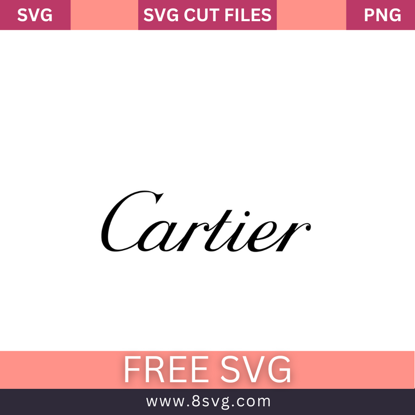 CARTIER SVG Free Cut File Download – 8SVG