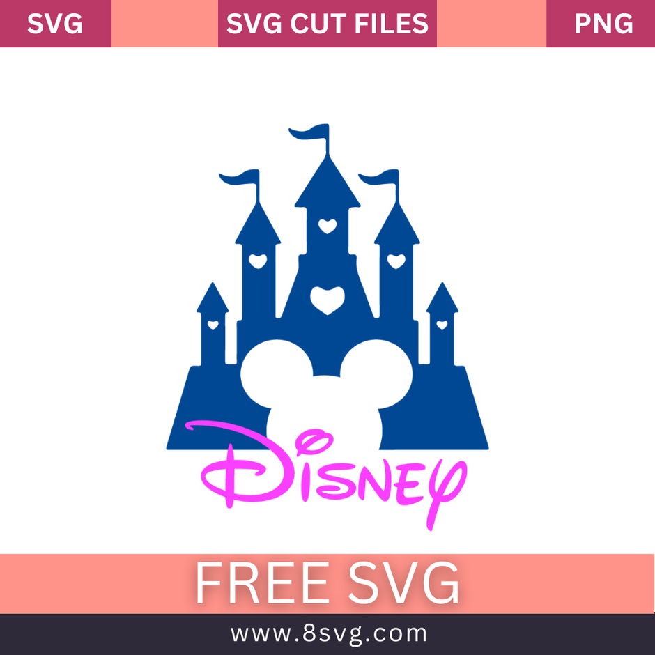 Free Disney Castle SVG - Cut Files for Cricut | 8SVG – 8SVG