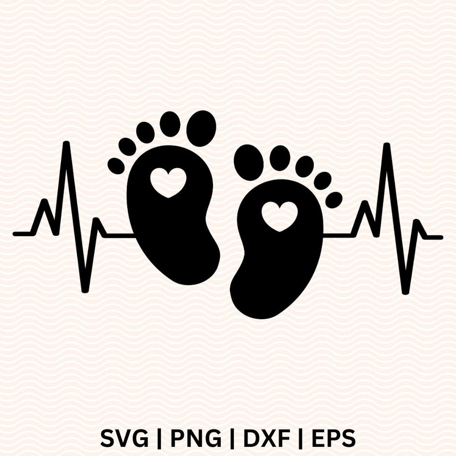 Free Baby feet SVG - Cut Files for Cricut | 8SVG – 8SVG